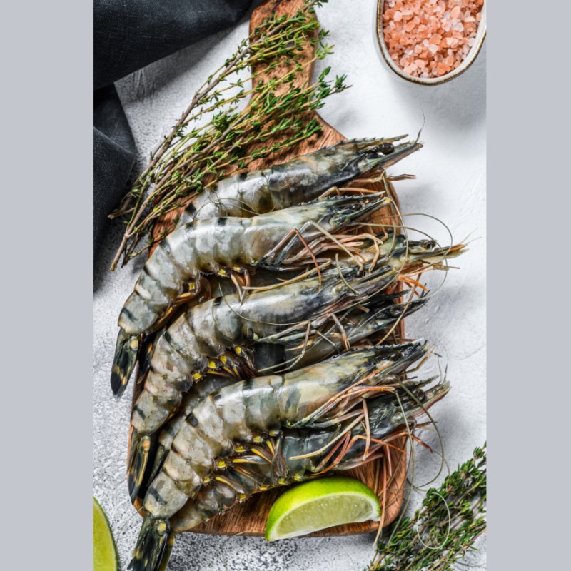 Crevettes Crues Décongelées Black Tiger - Gambas - calibre U15 Sauvage ...