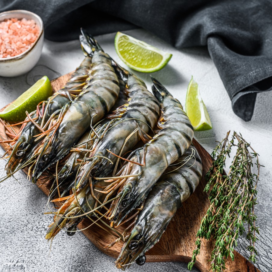 Crevettes Crues Décongelées Black Tiger - Gambas - calibre U10 Sauvage ...